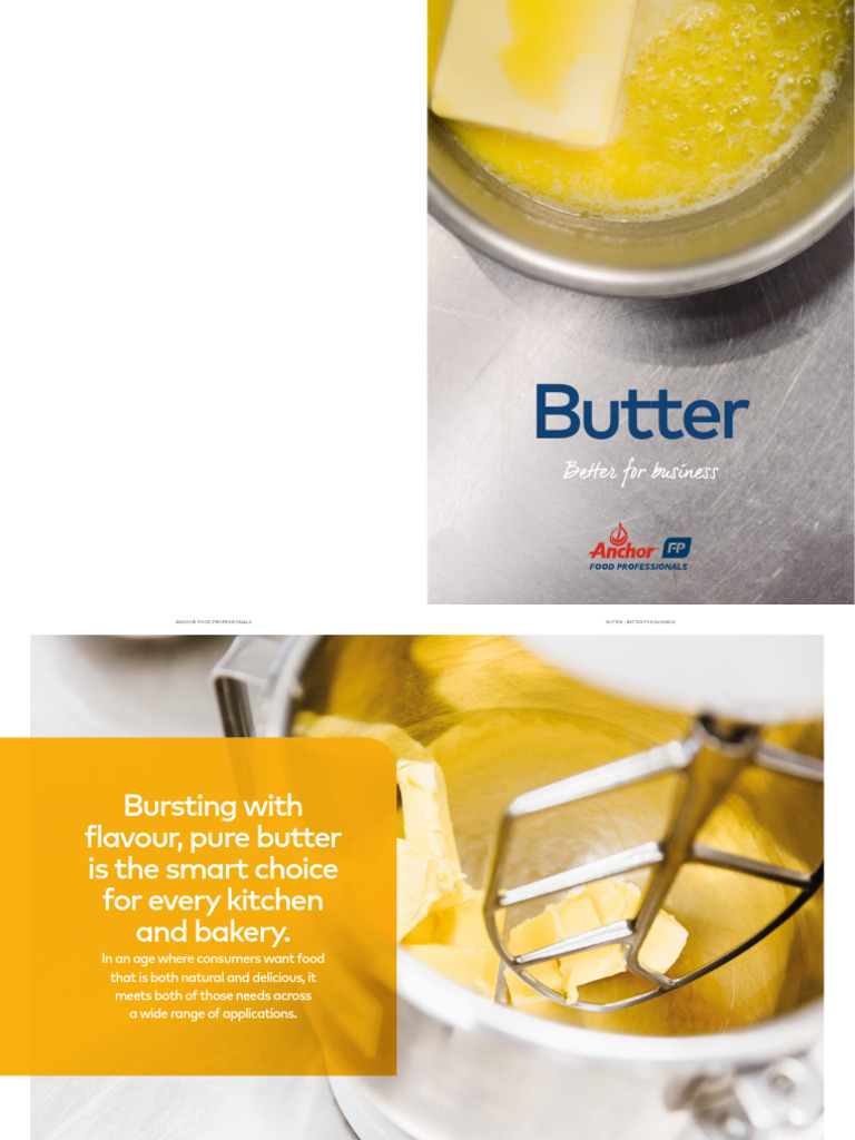 Anchor FP Butter Brochure - General | PDF | Margarine | Butter