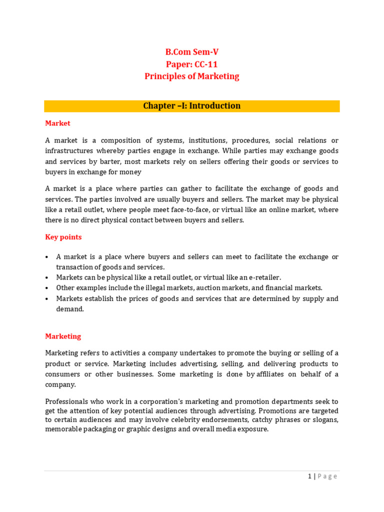 CC 11 Principles of Marketing | PDF | Market Segmentation | Marketing
