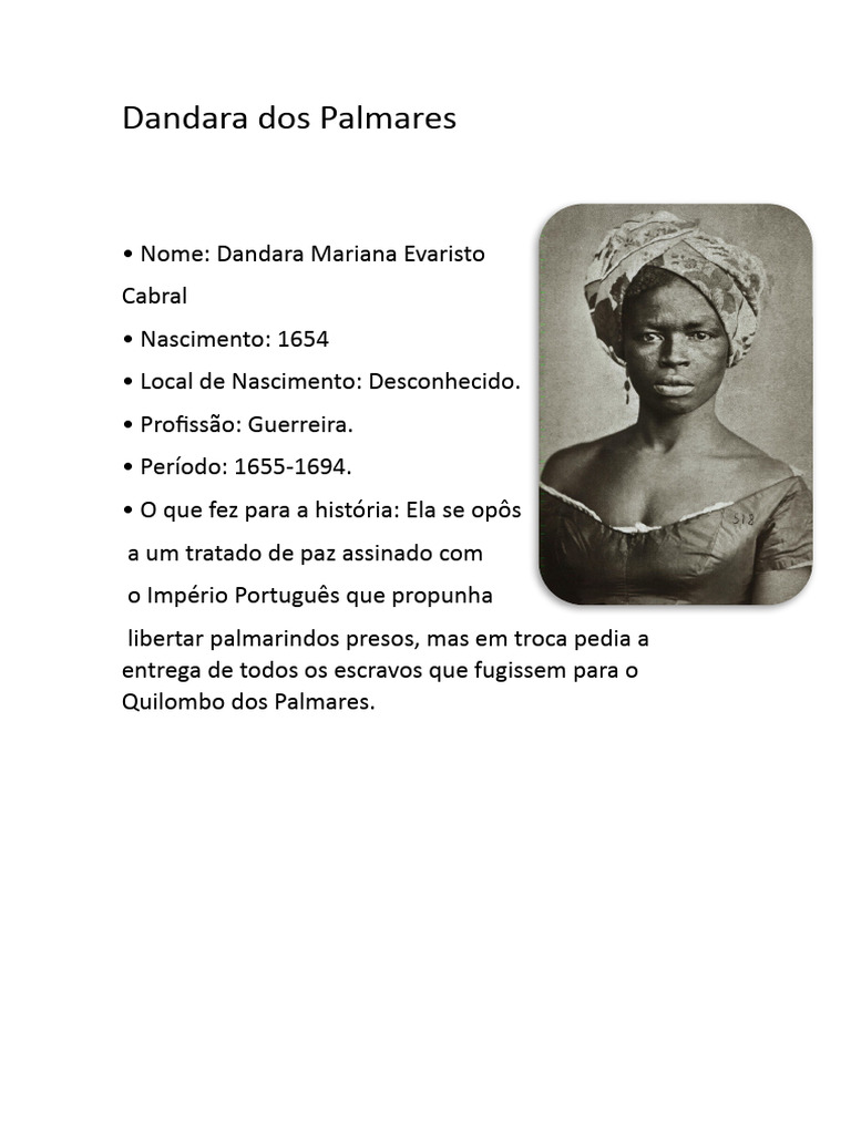 Dandara Ficha Tecnica | PDF