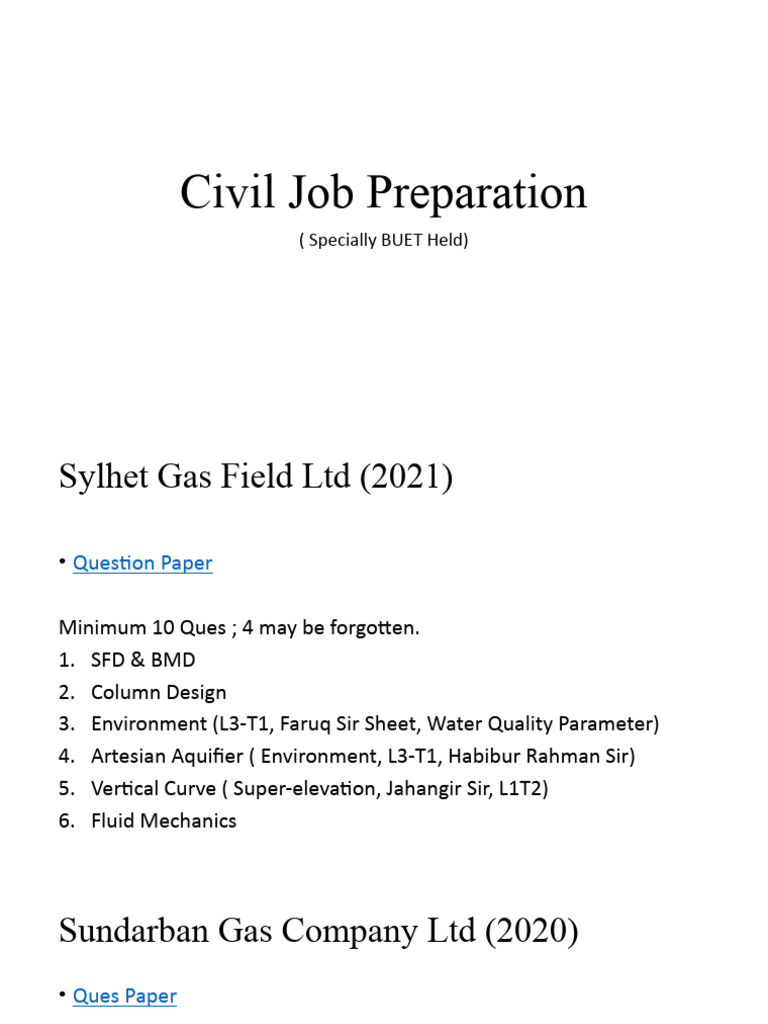 Civil Job | PDF