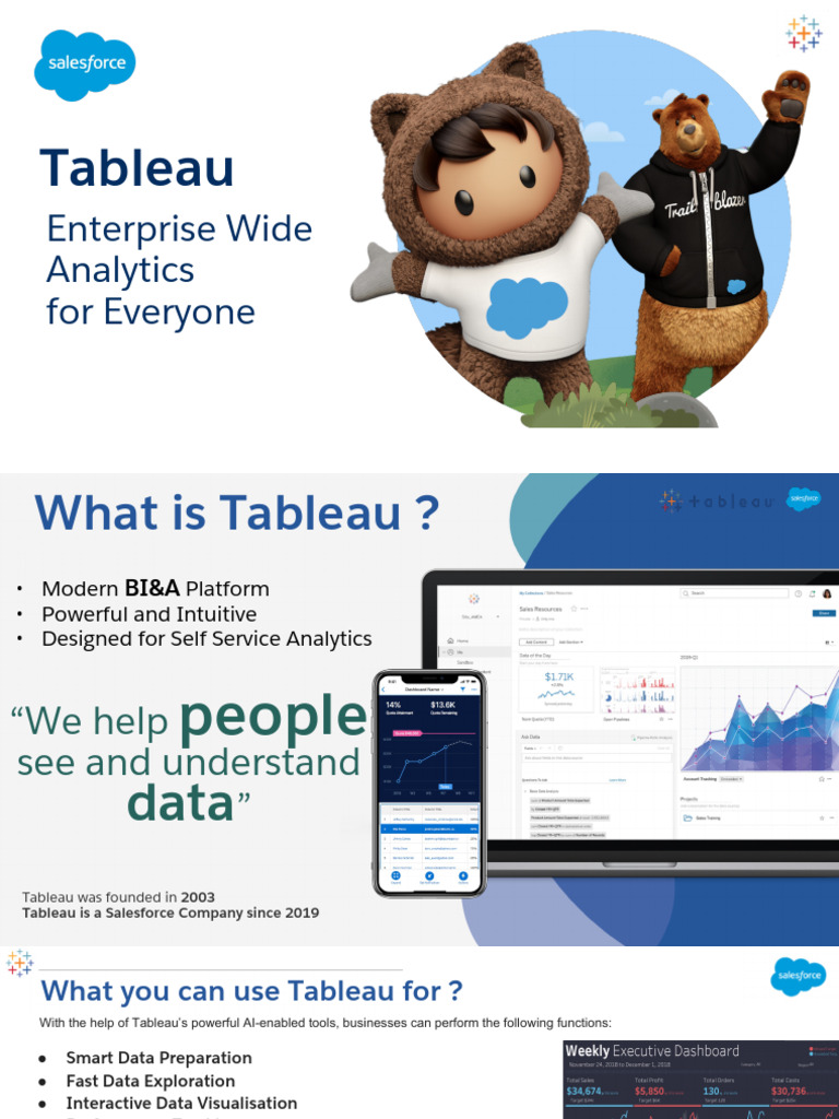 Introduction To Tableau - 2023 | Download Free PDF | Analytics | Cloud Computing