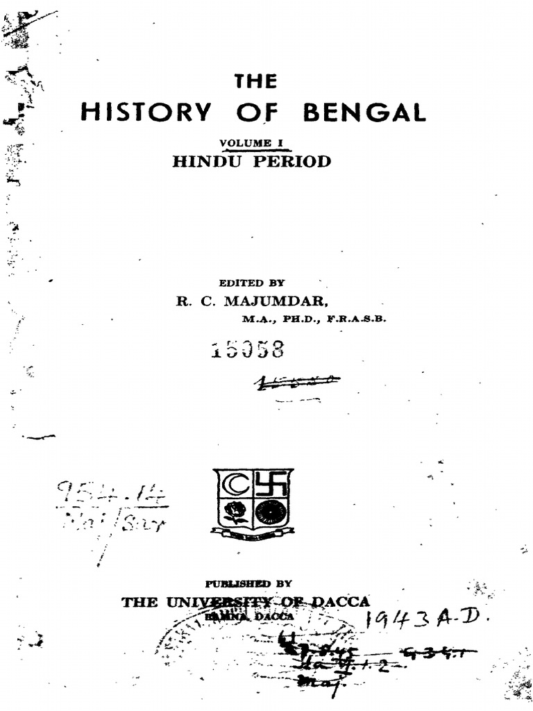 The History of Bengal (2 Volume Set) (R. C. Majumdar) (Z-Library) | PDF