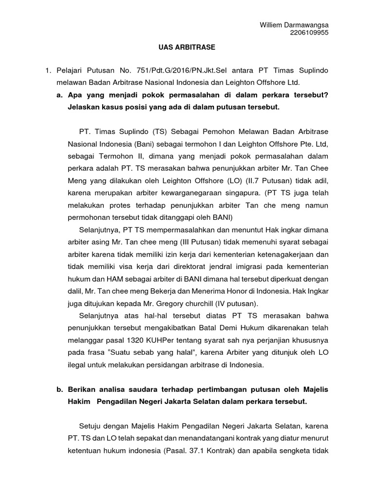 Arbitrase Dan APS | PDF
