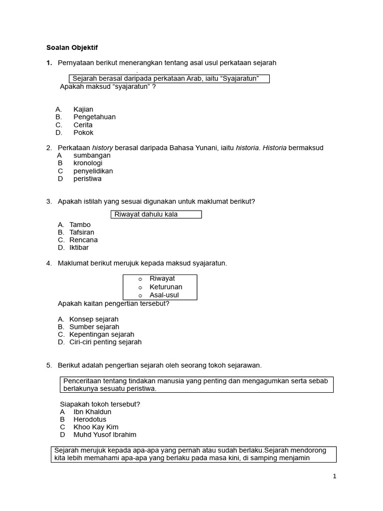 Sejarah Ting 1 Bab 1 Pdf