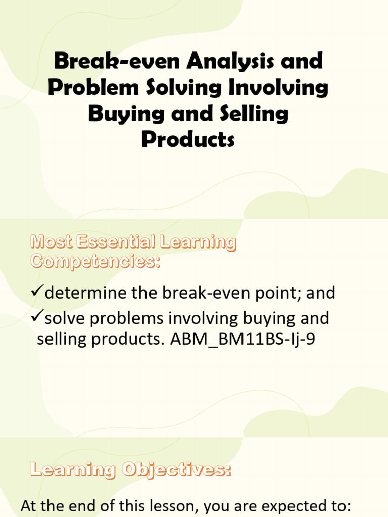 Q1 w7 Business Math | PDF | Financial Markets | Market (Economics)