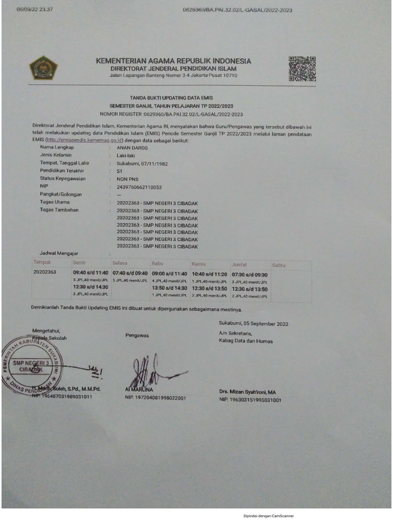 Ba Emis Juli 2022 | PDF