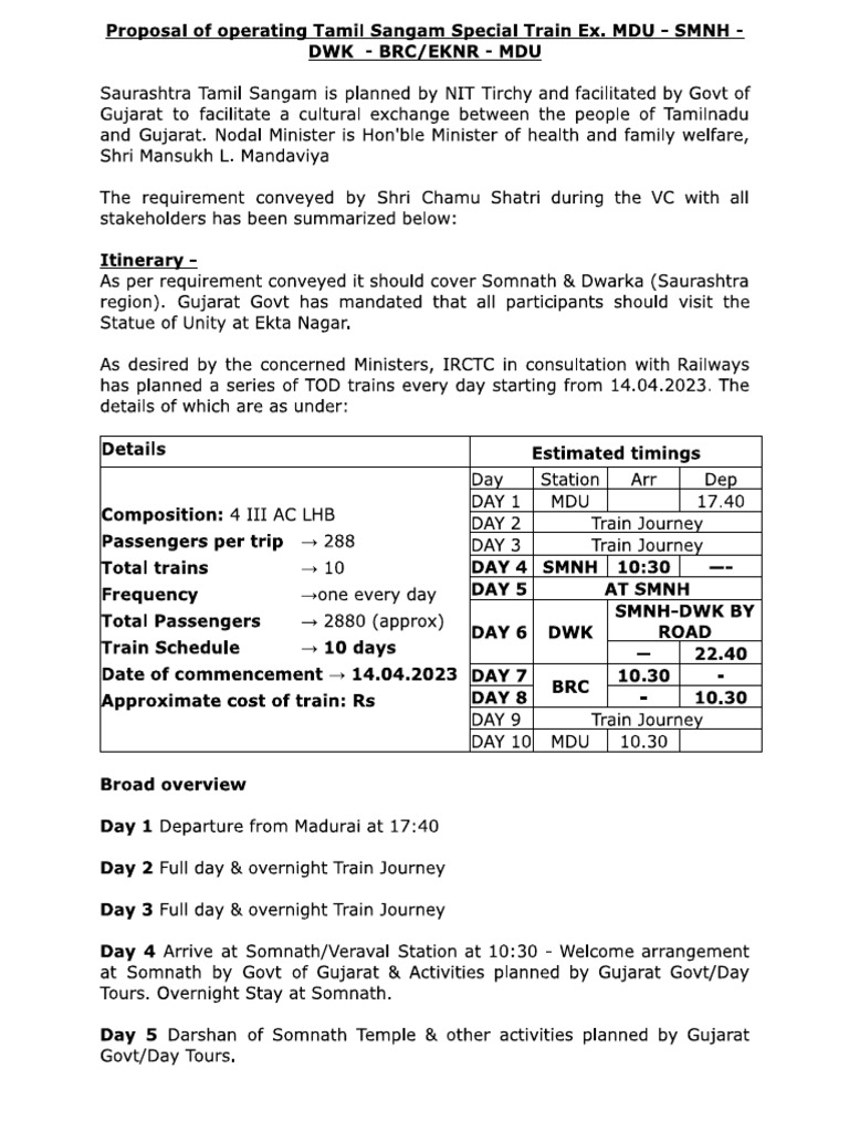 STS Final TOD Program Revised | PDF
