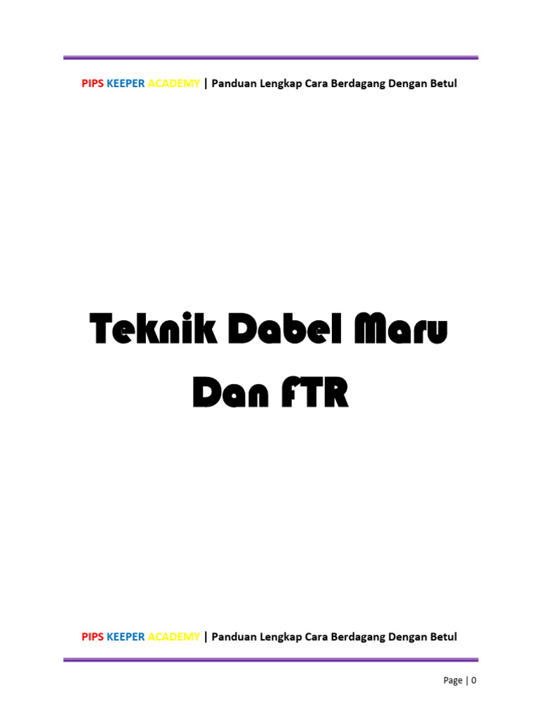 Bab 4 Teknik Dabel Maru Dan FTR | PDF