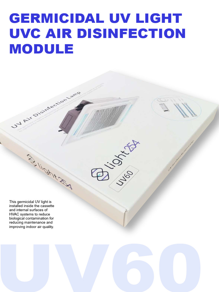 UV60 Germicidal Light for HVAC Systems | PDF | Ultraviolet | Electrical ...