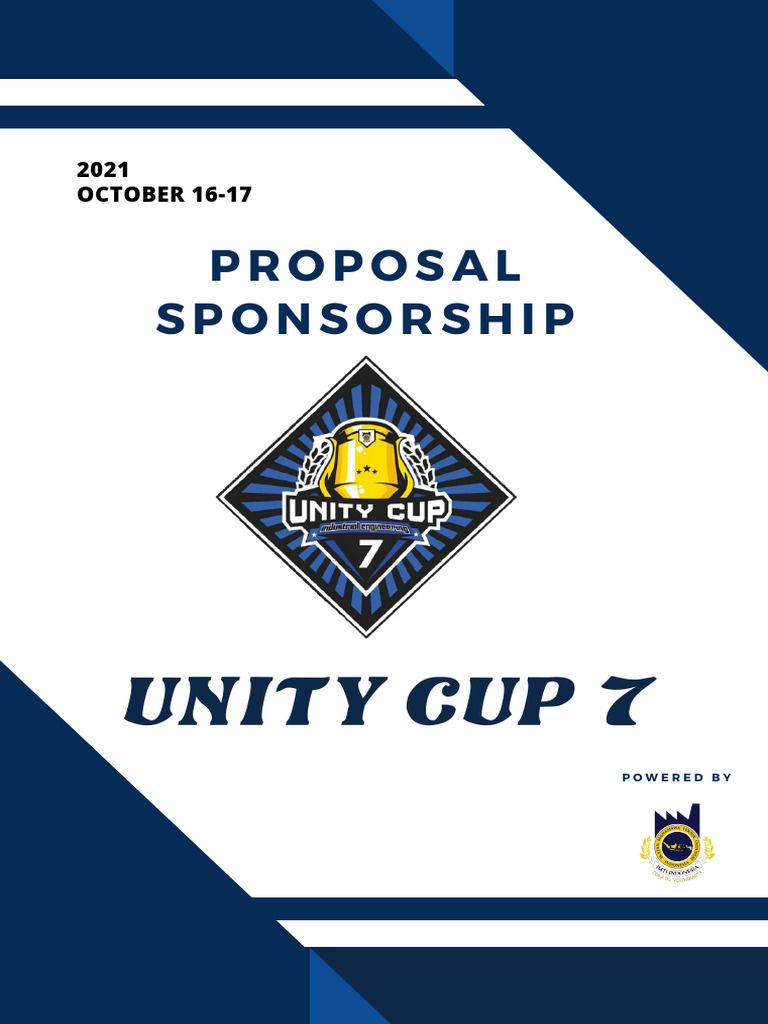 Proposal Sponsorship Unity Cup #7 | PDF