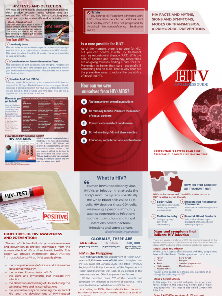 HIV Symptoms and Awareness Guide | PDF | Hiv/Aids | Diagnosis Of Hiv/Aids
