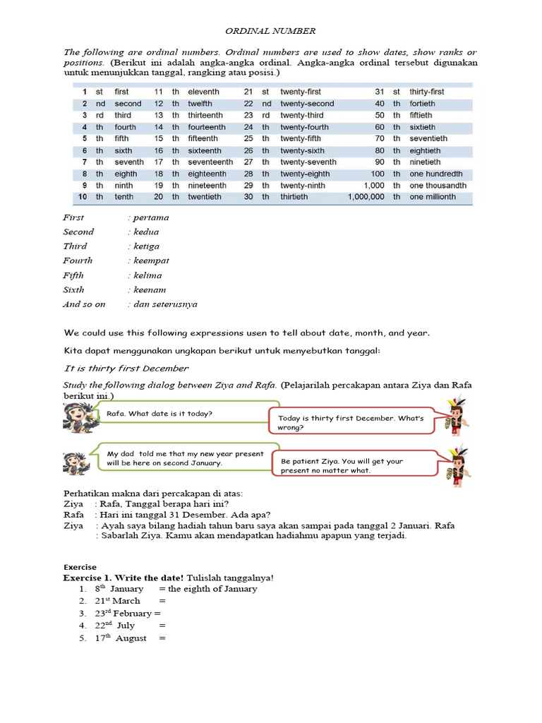 Ordinal Number | PDF