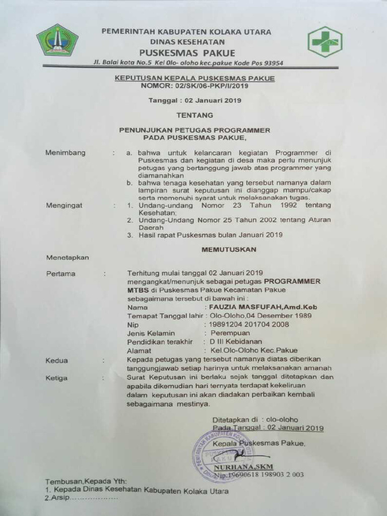 SK Prog. MTBS Pusk. Pakue | PDF