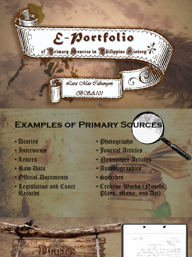 CABANGON E Portfolio of Primary Sources in Philippine History PDF | PDF ...