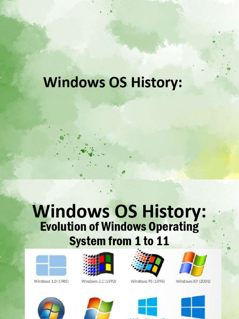 A Brief History of Microsoft Windows | PDF | Microsoft Windows ...