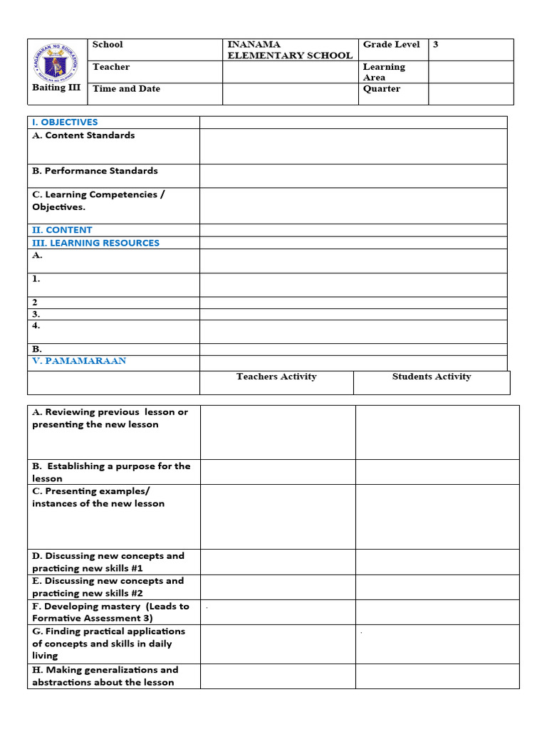 AP Lesson Plan | PDF | Learning | Teachers