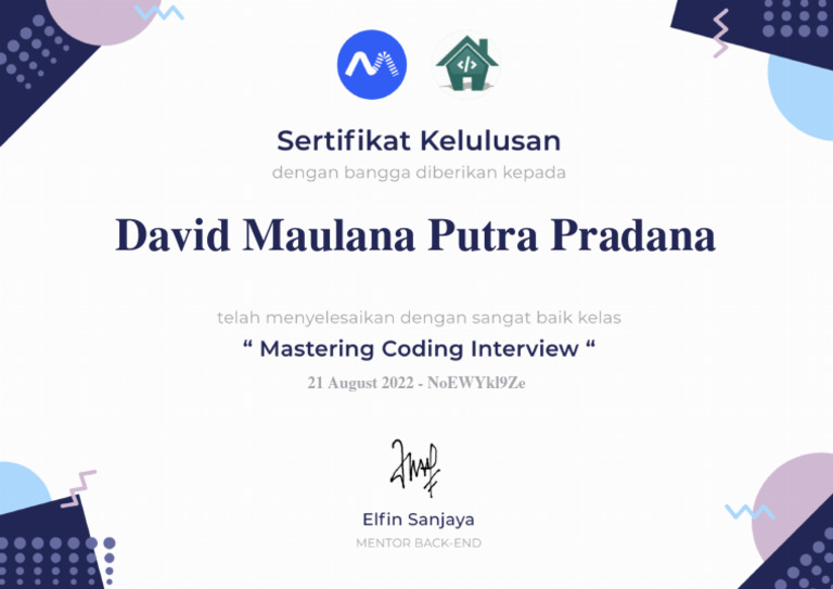 Mastering Coding Interview David Maulana Putra Pradana | PDF Mastering Coding Interview David Maulana Putra Pradana | PDF