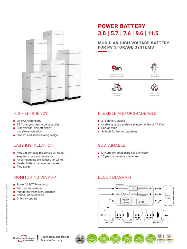 RCT-Power-Battery Data Web23V1EN | PDF | Ac Power Plugs And Sockets | Physical Quantities