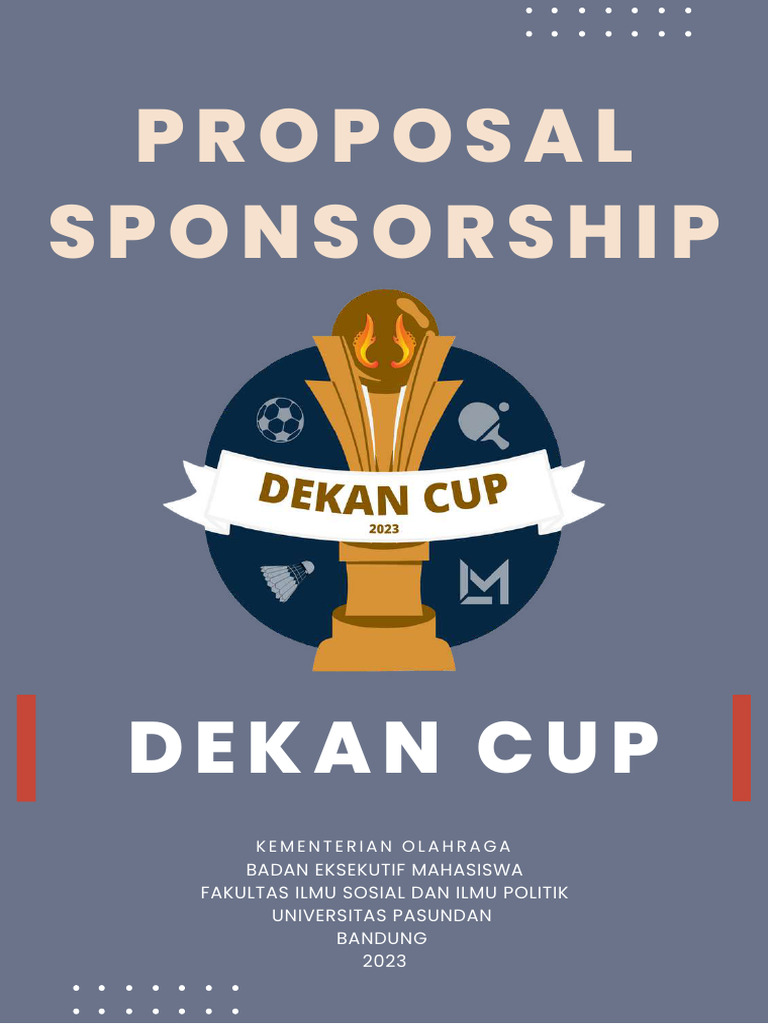 Proposal Sponsorship Dekan Cup 2023 | PDF