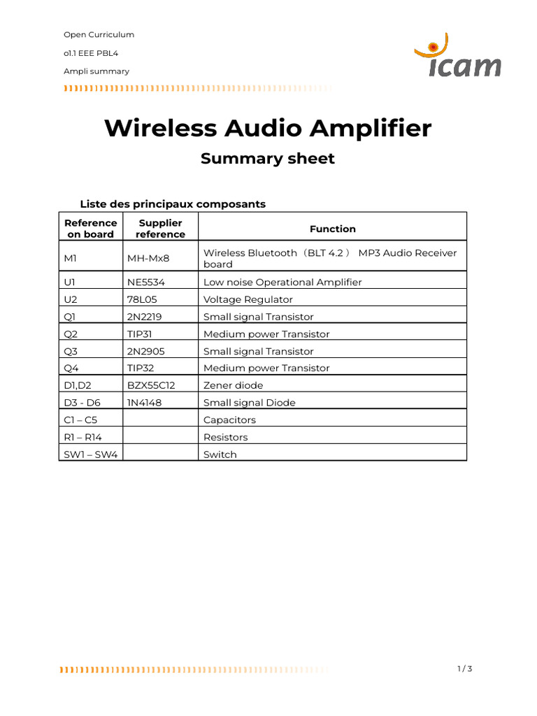 EN - Bluetooth Ampli-Summary | PDF
