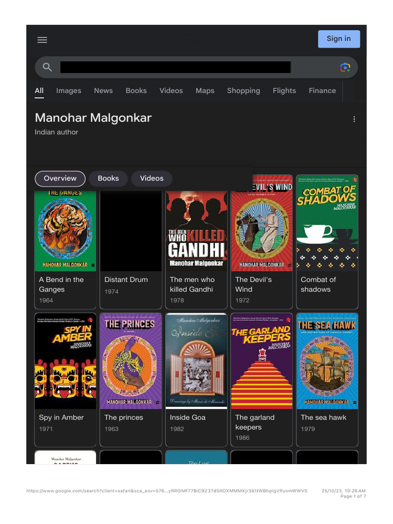 Manohar Malgonkar - Google Search | PDF