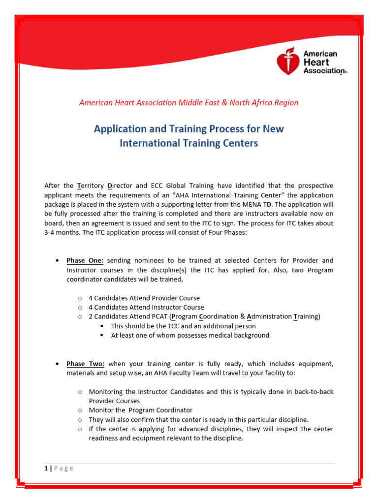 MENA ITC Application Process - March 2014 | PDF | Health Care