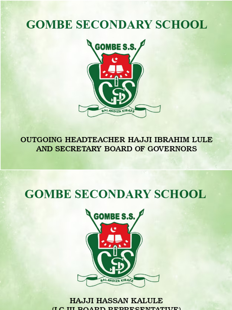 Gombe Secondary School | PDF