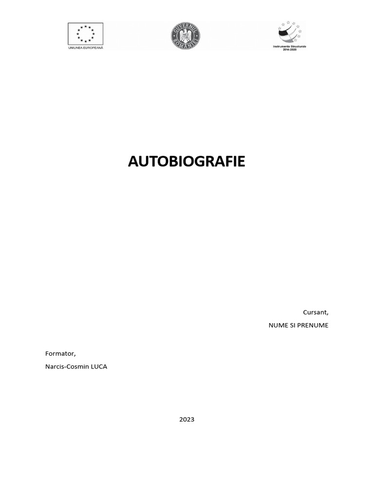 Autobiografie Model | PDF