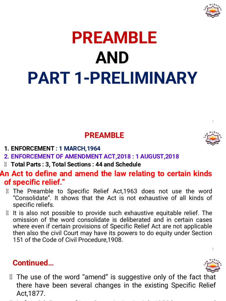 Preamble and Part 1 | PDF | Trust Law | Equity (Law)