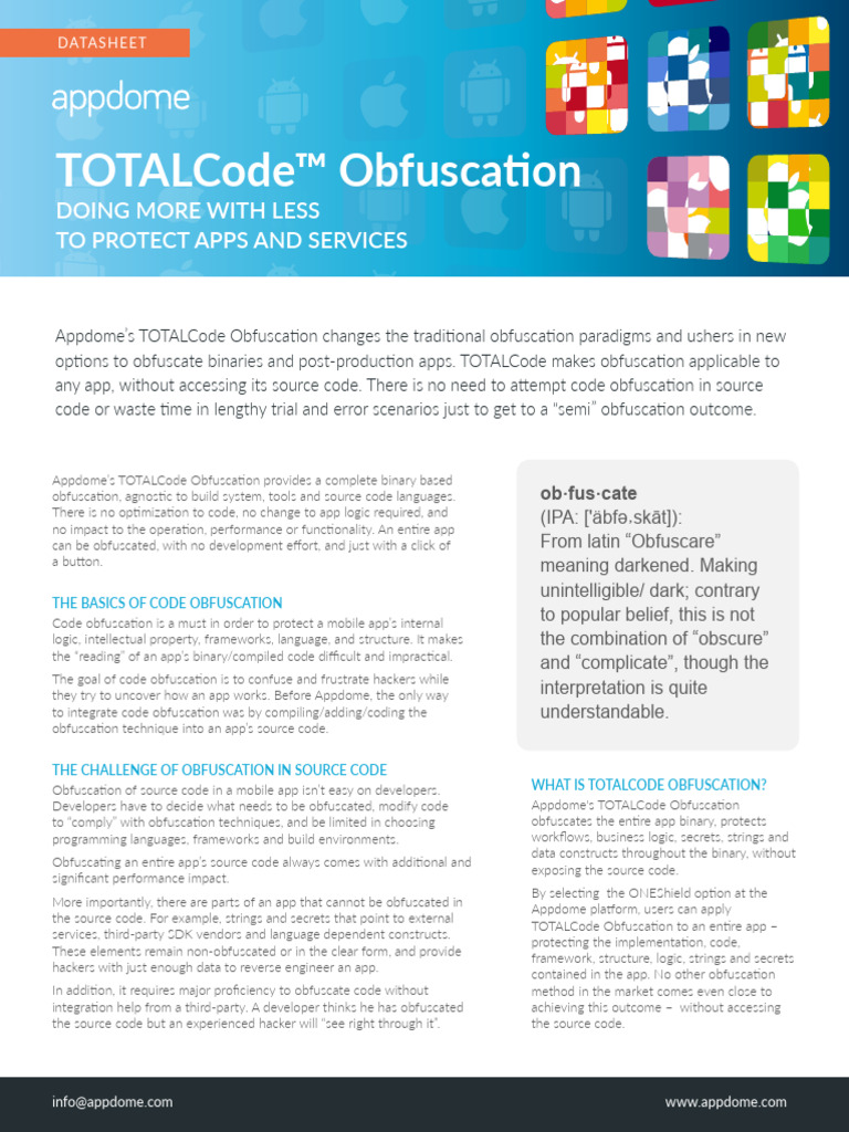 Obfuscation | PDF | Software Development Kit | Source Code