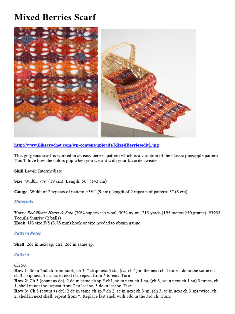 Esarfa Crosetata | PDF