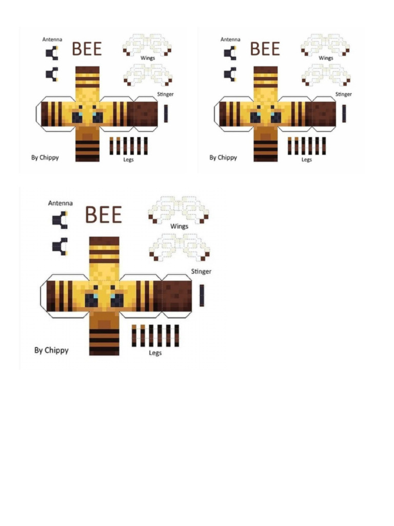 Abejas para Imprimir Minecraft | PDF