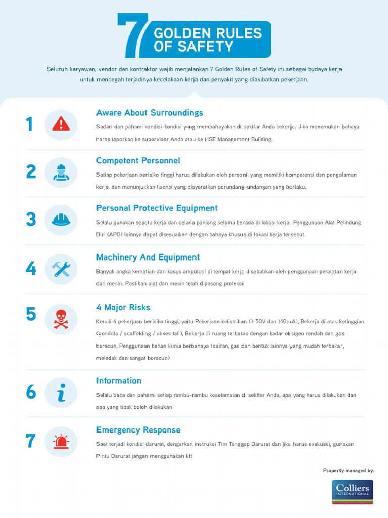 7 HSE Golden Rules | PDF