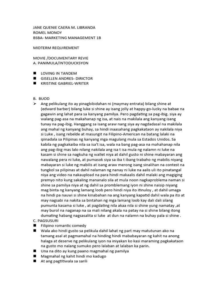 Movie Review | PDF