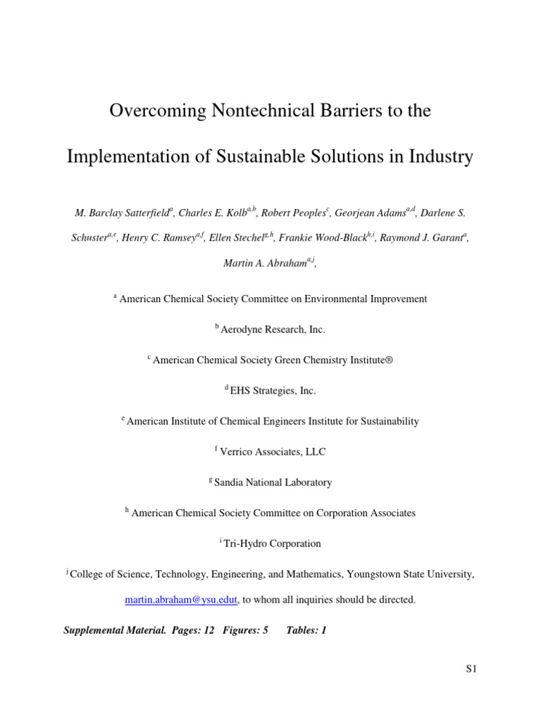 Abraham 2009 - SI | PDF | Life Cycle Assessment | Sustainability