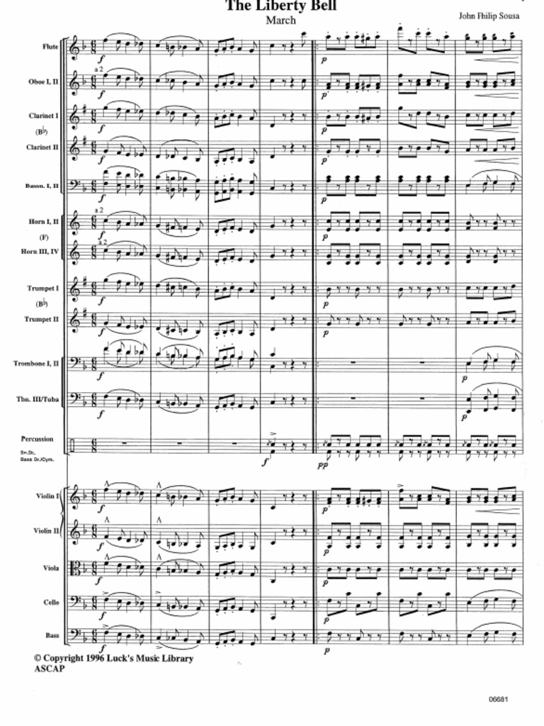 Sousa The Liberty Bell 'March' FS | PDF
