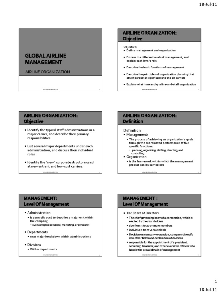 03 Airline Management | PDF | Airlines | Goal