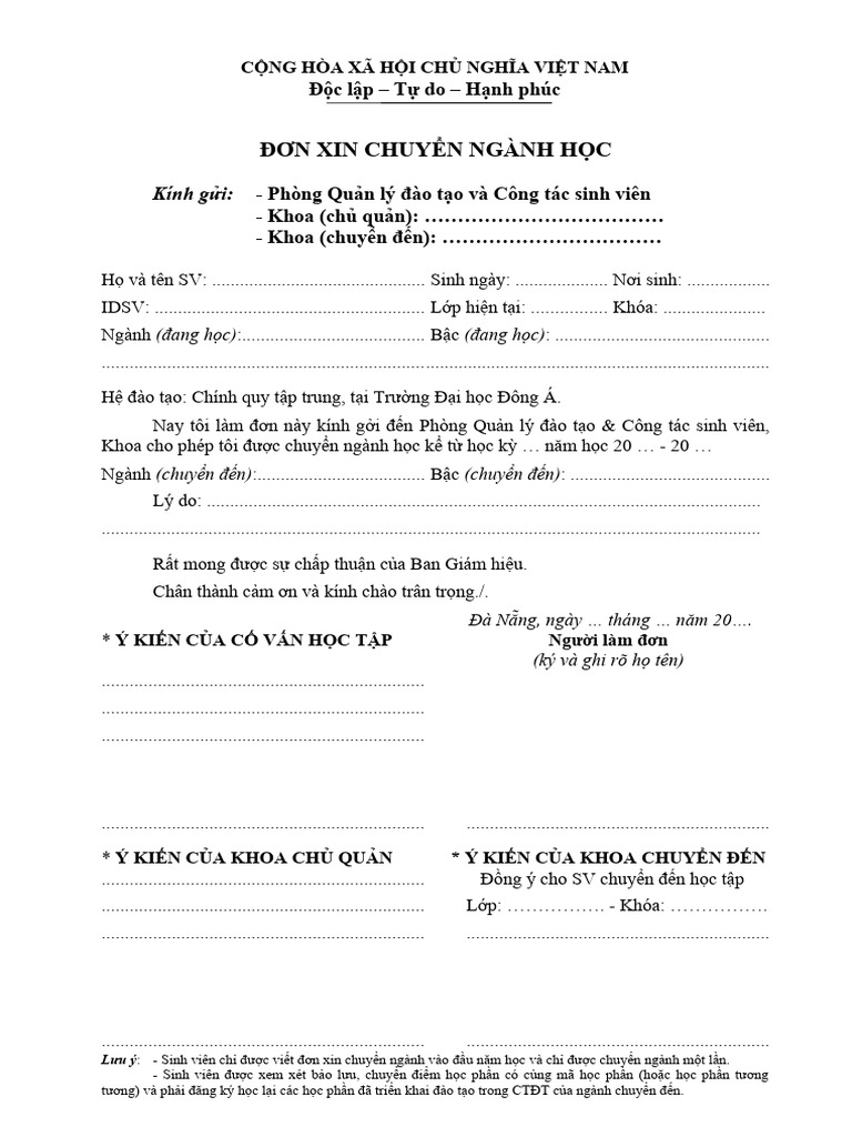 QLHV 3.10 - Don Xin Chuyen Nganh Hoc - 05 - 12 - 2018 - 09 - 43 - 00 | PDF