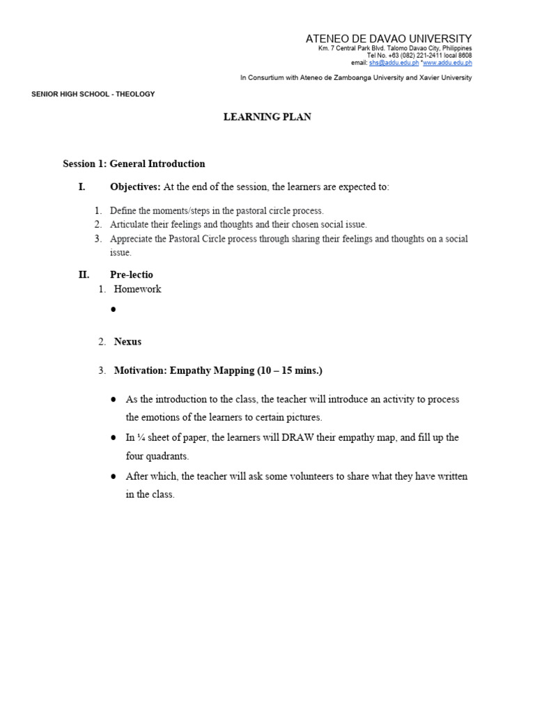 02 - LP - Pastoral Cycle | PDF | Learning | Teachers