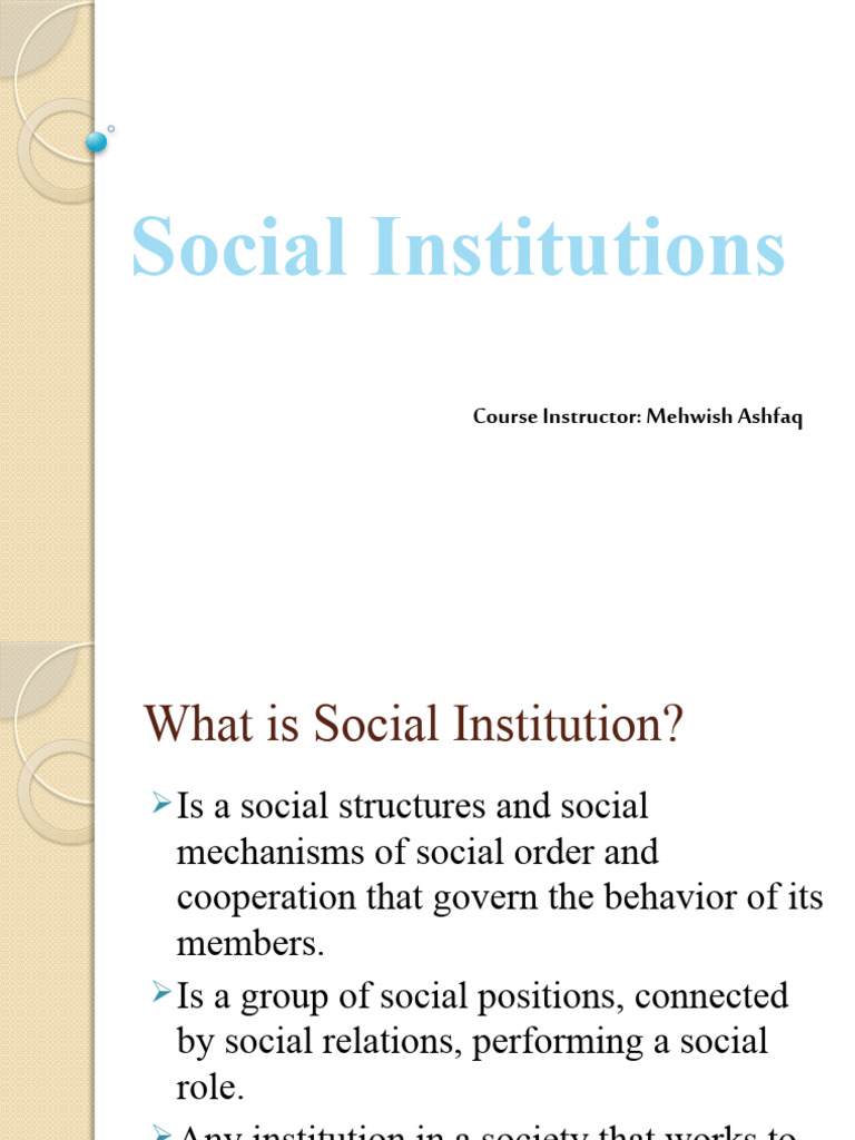 Chapter 2 Social Institutions and Groups | PDF | Family | Marriage