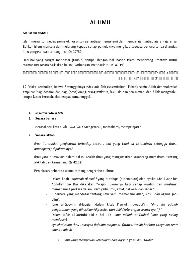 Al Ilmu | PDF