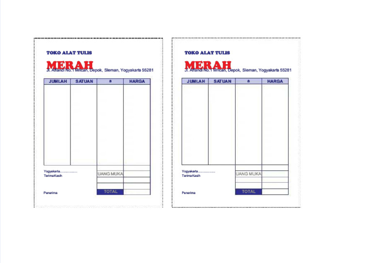 PDF Nota Toko Merah - Compress | PDF