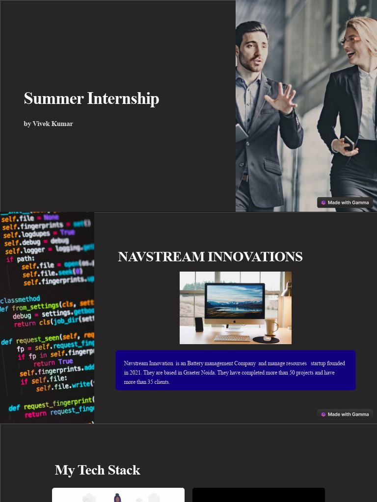 Summer Internship | PDF