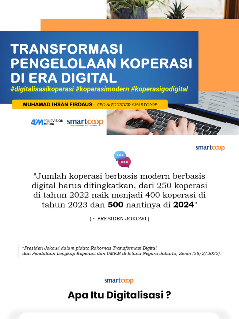 Transformasi Pengelolaan Koperasi Di Era Digital | PDF