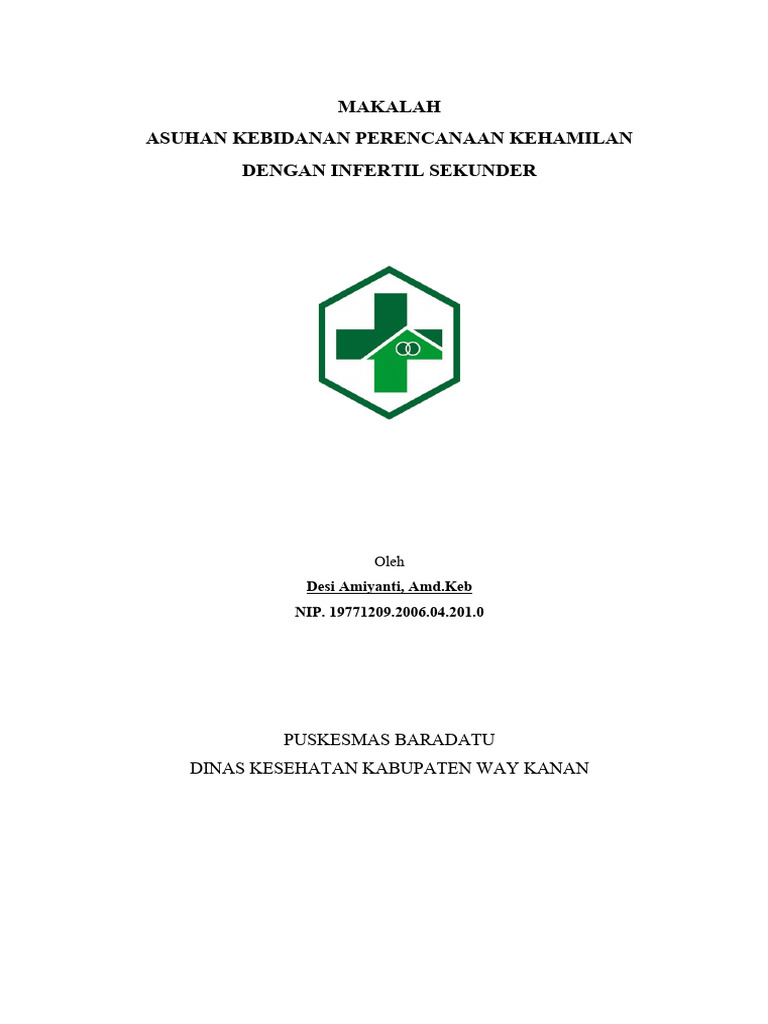 Perencanaan Kehamilan Infertil Sekunder | PDF