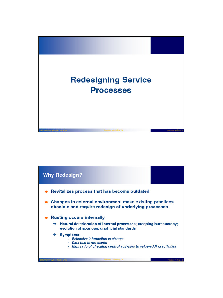 Process Redesign Pdf Marketing Business Process