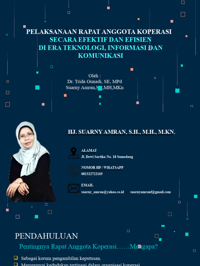 Rapat Anggota Koperasi Secara Efektif Dan Efisien | PDF