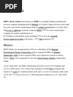 HDFC Bank Company Profile Overview | PDF | Stocks | Banks