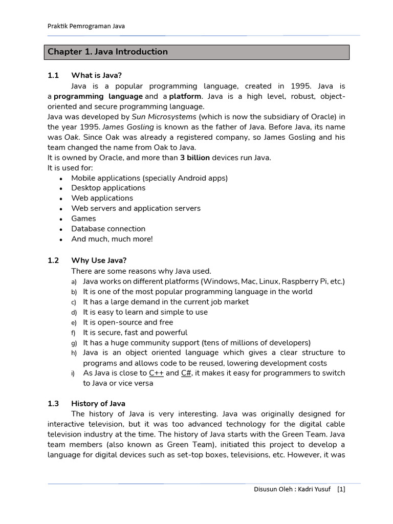 Java Module Minggu 4 Pdf Programming Constructor Object Oriented Programming