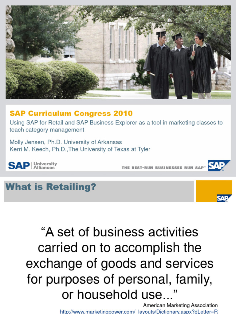 Sap Retail Powerpoint | PDF | Retail | Marketing